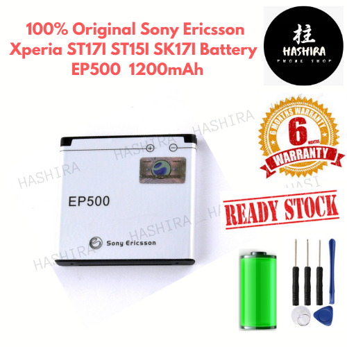 【HASHIRA】100% Original Sony Ericsson Xperia ST17I ST15I SK17I Battery EP500 1200mAh | Shopee ...