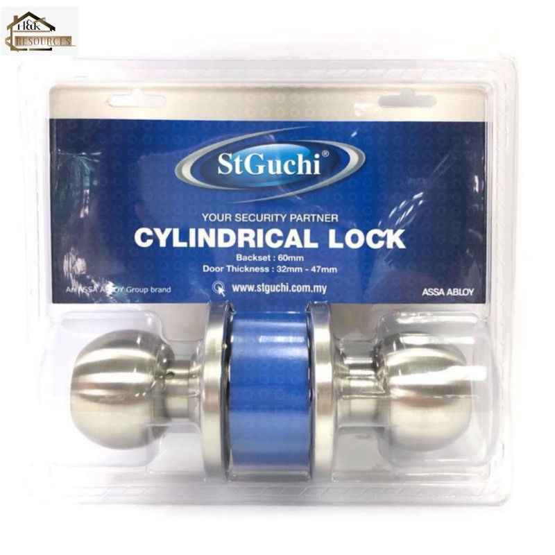 St Guchi Original Cylindrical Door Lock SGCD-4300/70mmSS | Shopee Malaysia