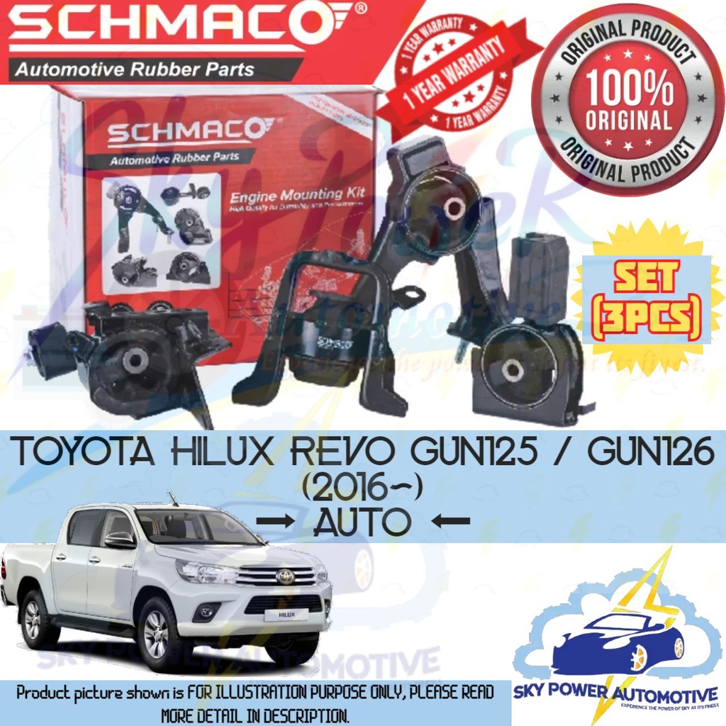 TOYOTA HILUX REVO GUN125 / GUN126 (2016~) (AUTO) SCHMACO ENGINE ...