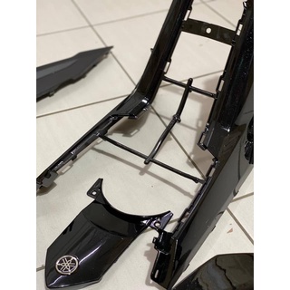 COVER SET Y15ZR V1 V2 MATELIC BLACK - RC MERAH COVERSET PREMIUM EDITION ...