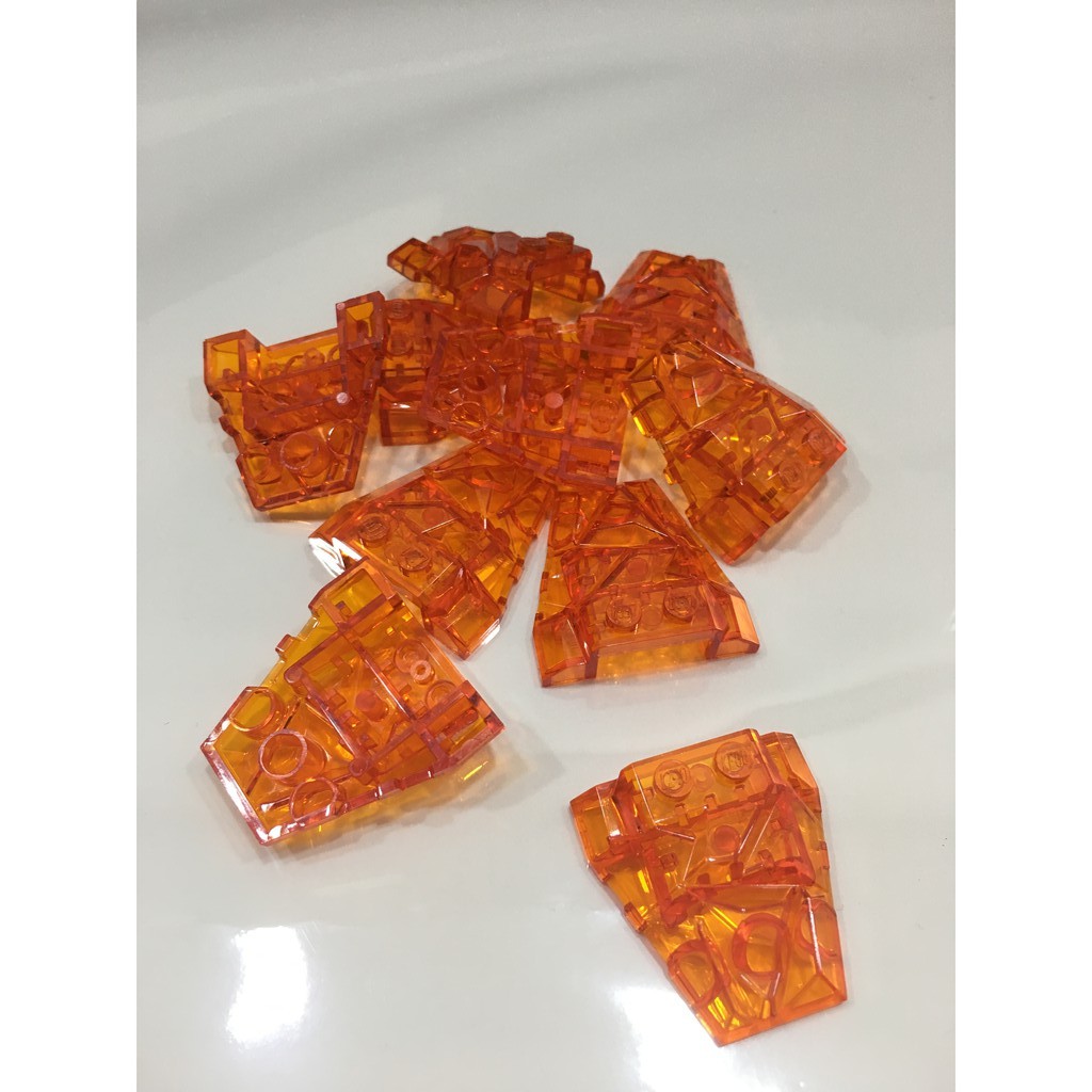 Lego Original 4x4 Transparent Orange Rock ( 1 piece ) | Shopee Malaysia