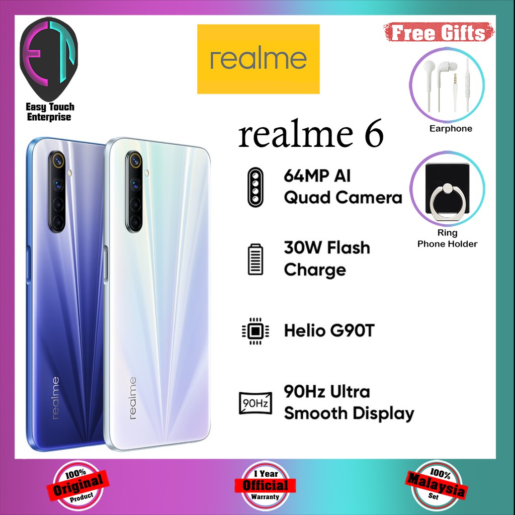 realme 6 Smartphone (8GB/128GB/64MP/90Hz Smooth Display/30W Flash ...