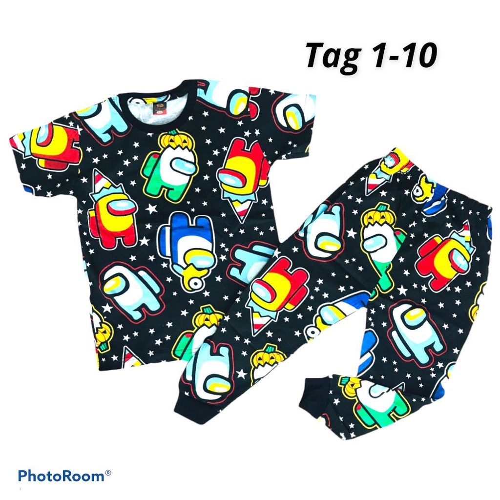 New Arrival Kids Pajamas / Kids Pyjamas / Baju Tidur Budak / Among Us ...