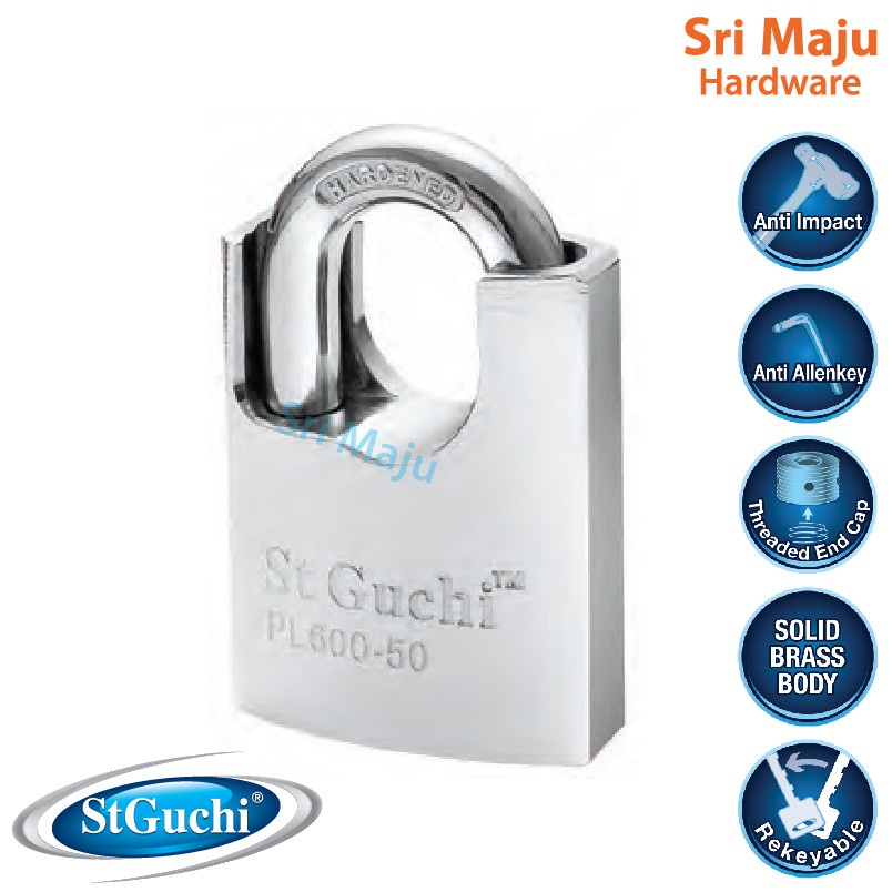 MAJU St Guchi SGPL 600 (1's) Heavy Duty Quality Pad Lock Security ...