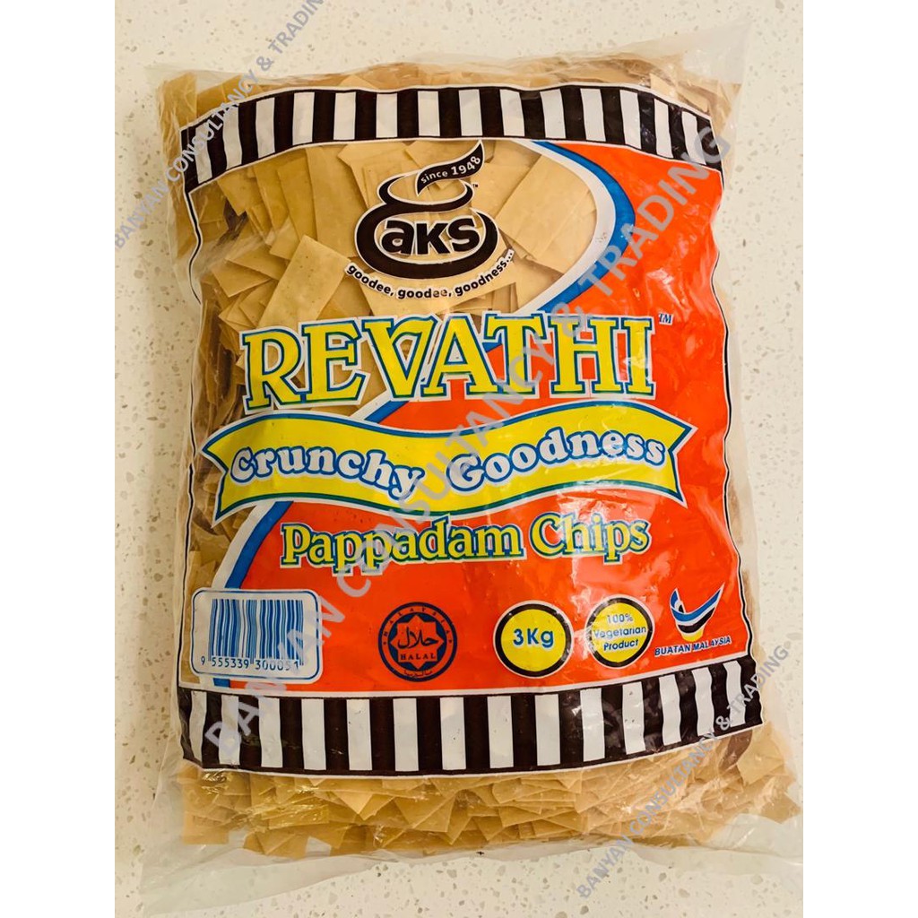 Papadam Chips AKS (3kg) | Shopee Malaysia