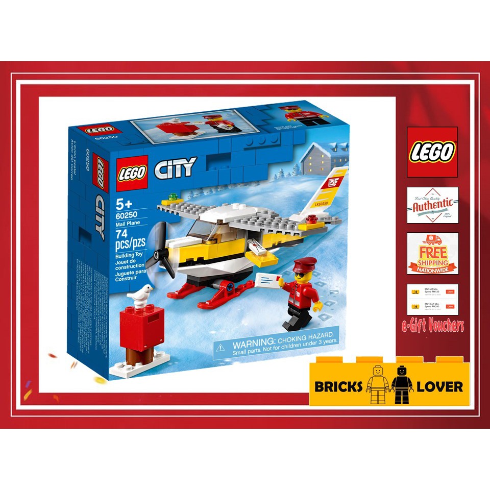 {Bricks_Lover} Lego City 60250 - Mail Plane (100% Original / Ready ...