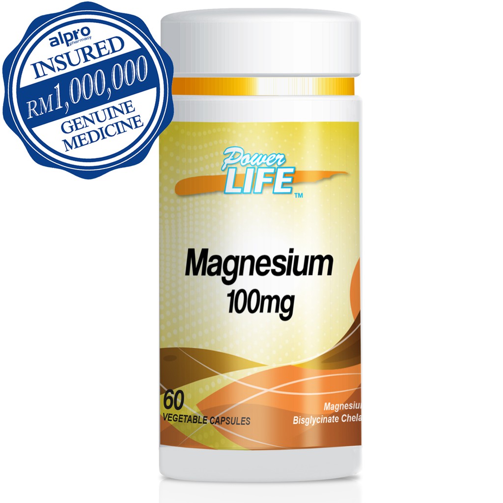 Powerlife Magnesium 100mg x 60s | Shopee Malaysia