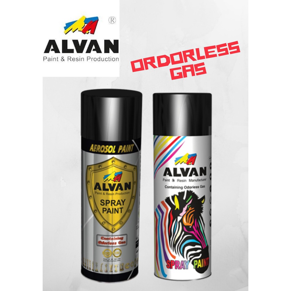 ALVAN AEROSOL PAINT (ODORLESS GAS) | Shopee Malaysia