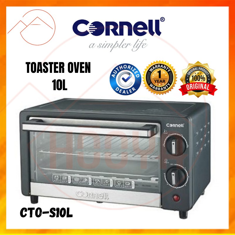 Cornell CTO-S10L 10 Litre Electric Toaster Oven With Grill Tray [READY ...
