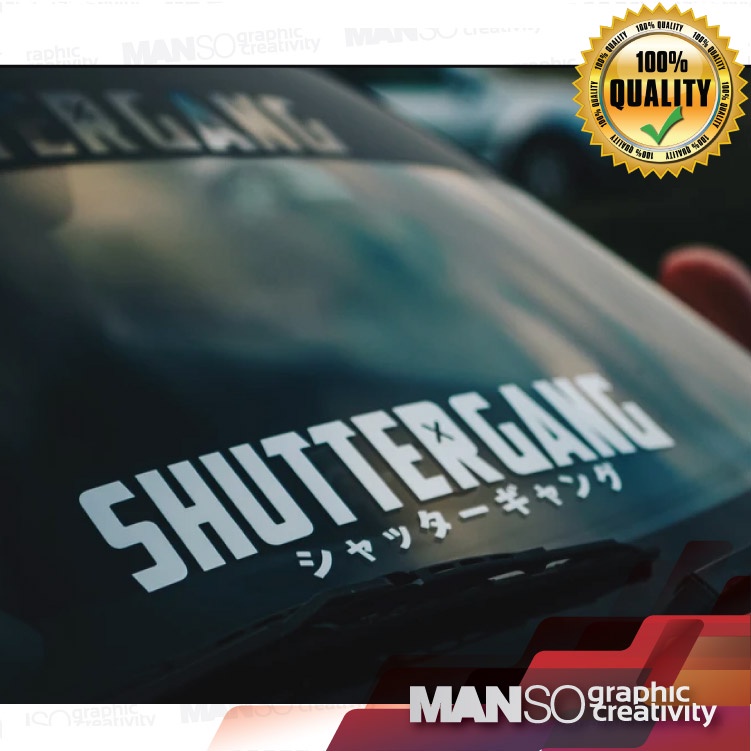 SHUTTERGANG JDM Windscreen Sticker Honda Toyota Mazda Hella Flush ...