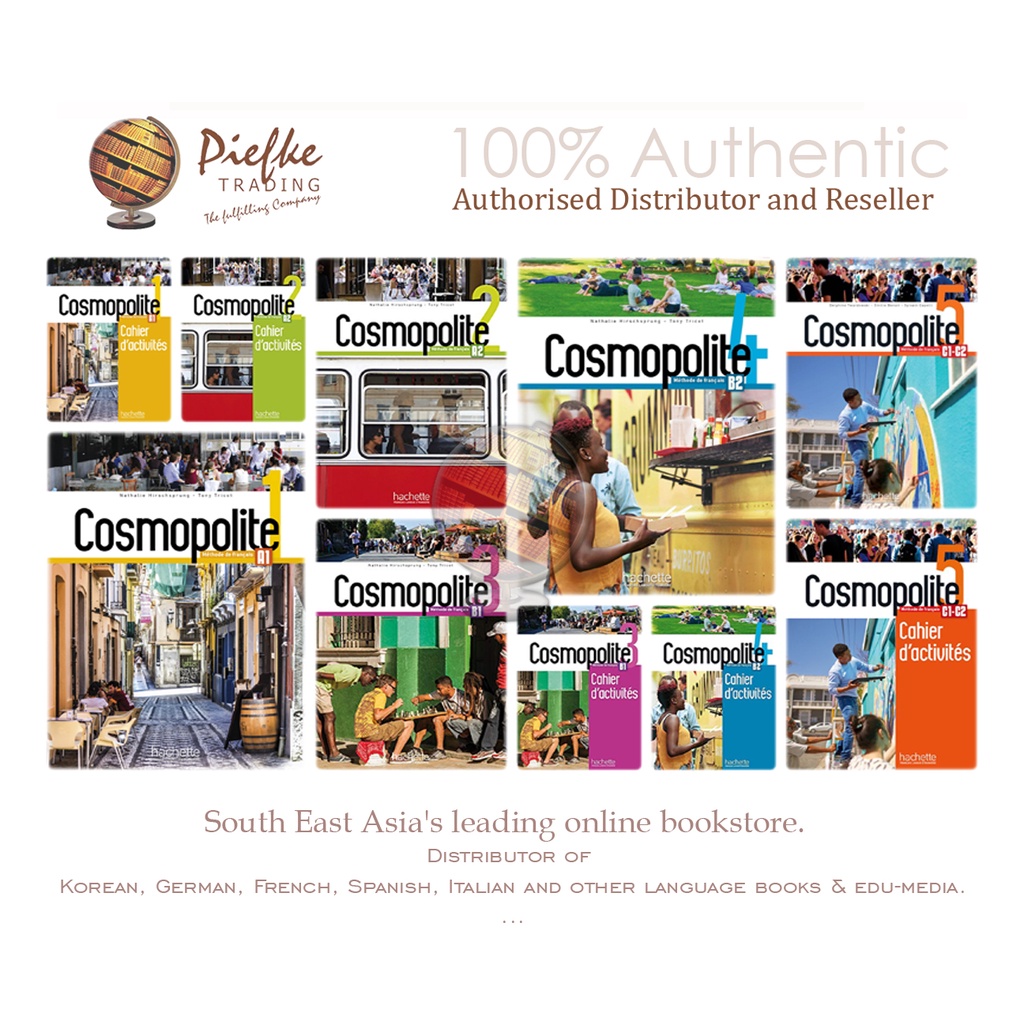 Cosmopolite 1, 2, 3, 4, 5: workbook, student book :9782014015980: ...