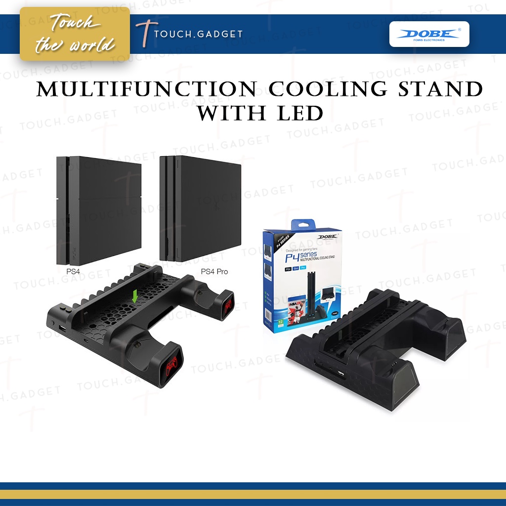 PS4 Dobe Slim Pro Multifunction Cooling Stand With LED (New) | Shopee ...