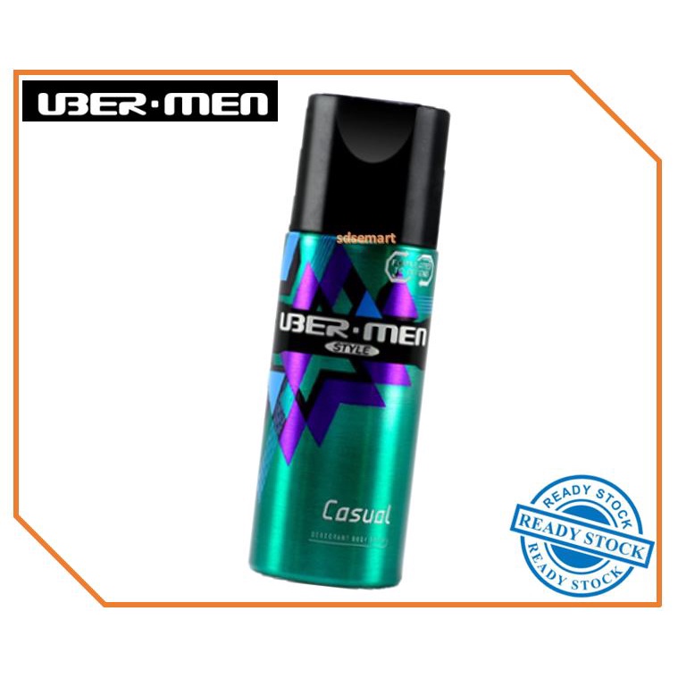 1PC UBERMEN Deodorant Body Spray Style - Casual 125ml | Shopee Malaysia