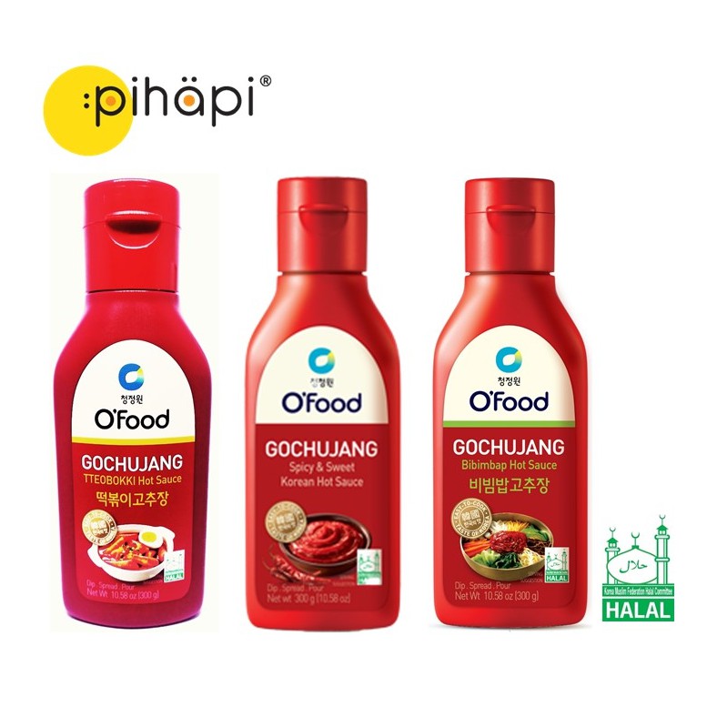 [HALAL & IMPORTED FROM KOREA] 300g Korean DAESANG O’FOOD Halal Gochujang Chili Sauce Series ...