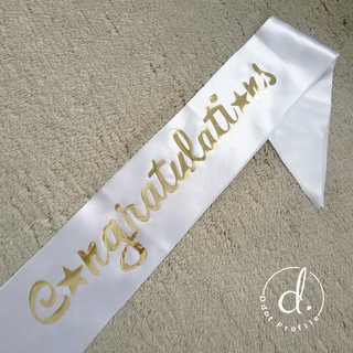 Congratulations Sash / Convocation / Selempang Graduation / Graduated ...