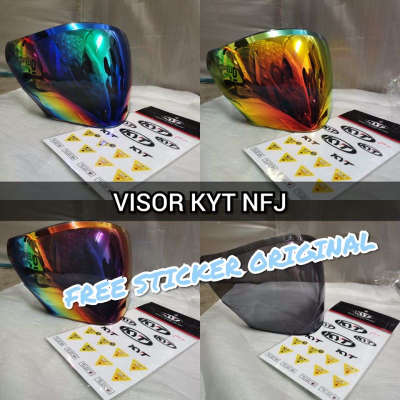 VISOR KYT NF-J / GEAR BASE KYT / SPOILER / STICKER KYT NFJ TT COURSE ...