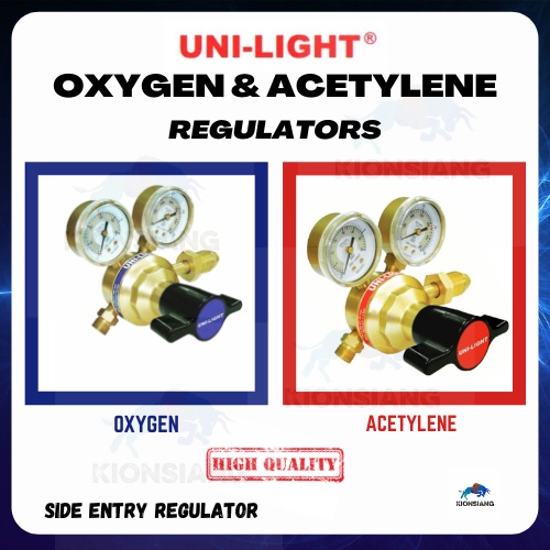 UNI LIGHT OXYGEN / ACETYLENE REGULATOR * WELDING *CUTTING *ORIGINAL ...
