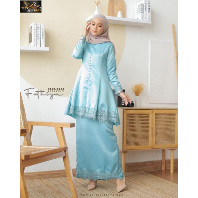FATHIYA KEBARUNG BAJU KURUNG MODEN DUCHESS SATIN | Shopee Malaysia