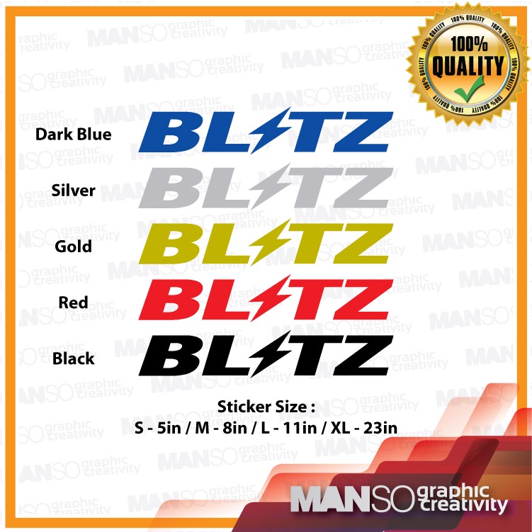 BLITZ Logo Decal Sticker | Shopee Malaysia