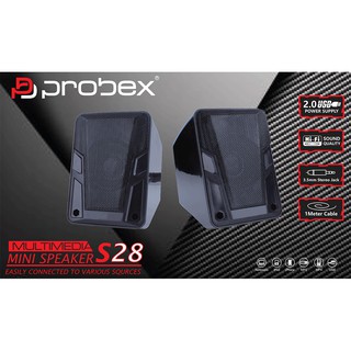 PROBEX MULTIMEDIA MINI USB SPEAKER WITH VOLUME CONTROL (SP-S28) READY ...