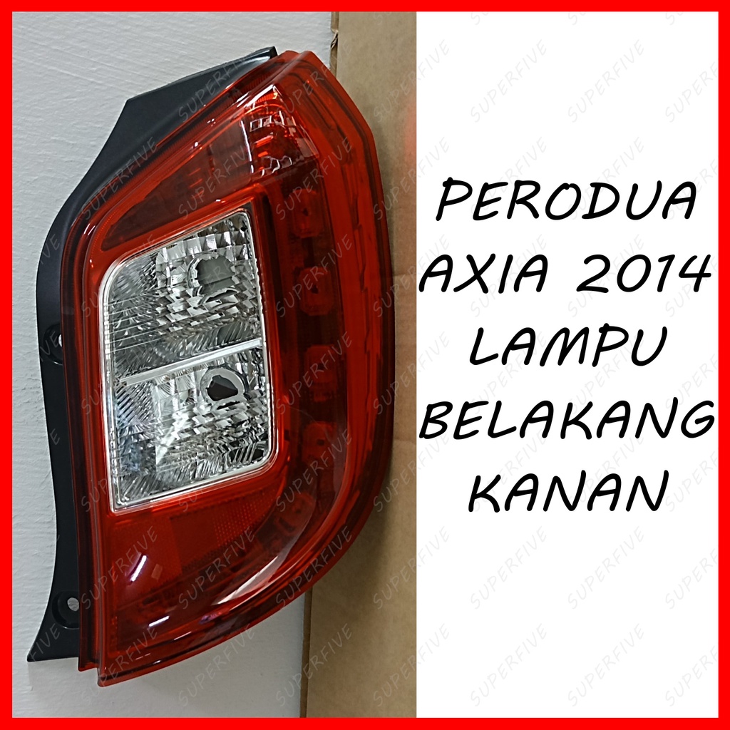 PERODUA AXIA (2014 - 2018) TAIL LAMP / LAMPU BELAKANG *RED* | Shopee ...