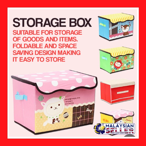 Kotak Simpan Barang Pakaian Comel Boleh Lipat Foldable Storage Box ...