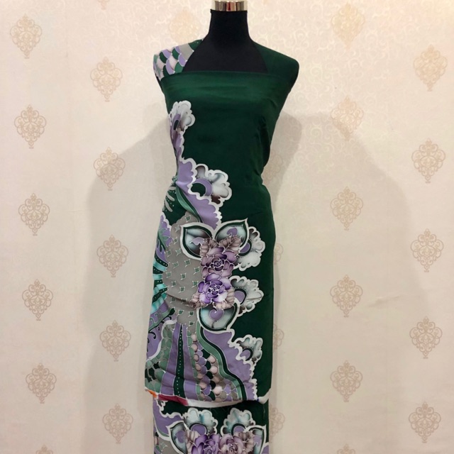 Batik Sutera Crepe 4 meter- Tiada batu. Batik Lukis. Batik Kelantan ...