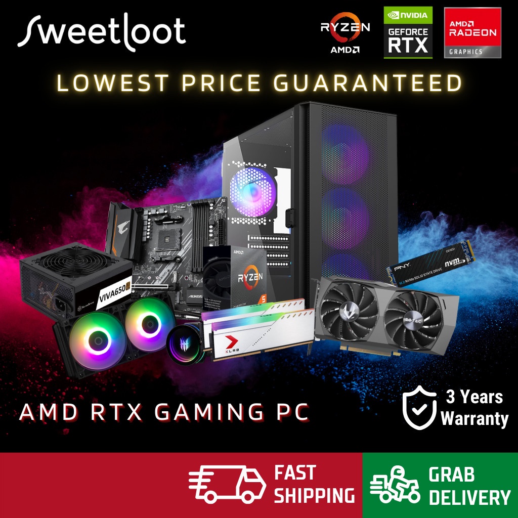 Gaming PC Package AMD Ryzen 5 RTX 3060 / 3050 / 1650 / 5500 / 5600 ...