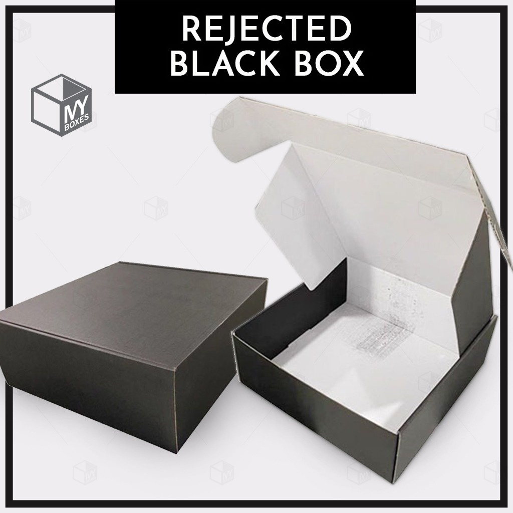 Deffect / Rejected offer Black Colour Gift Box Craft Paper Box Pizza ...