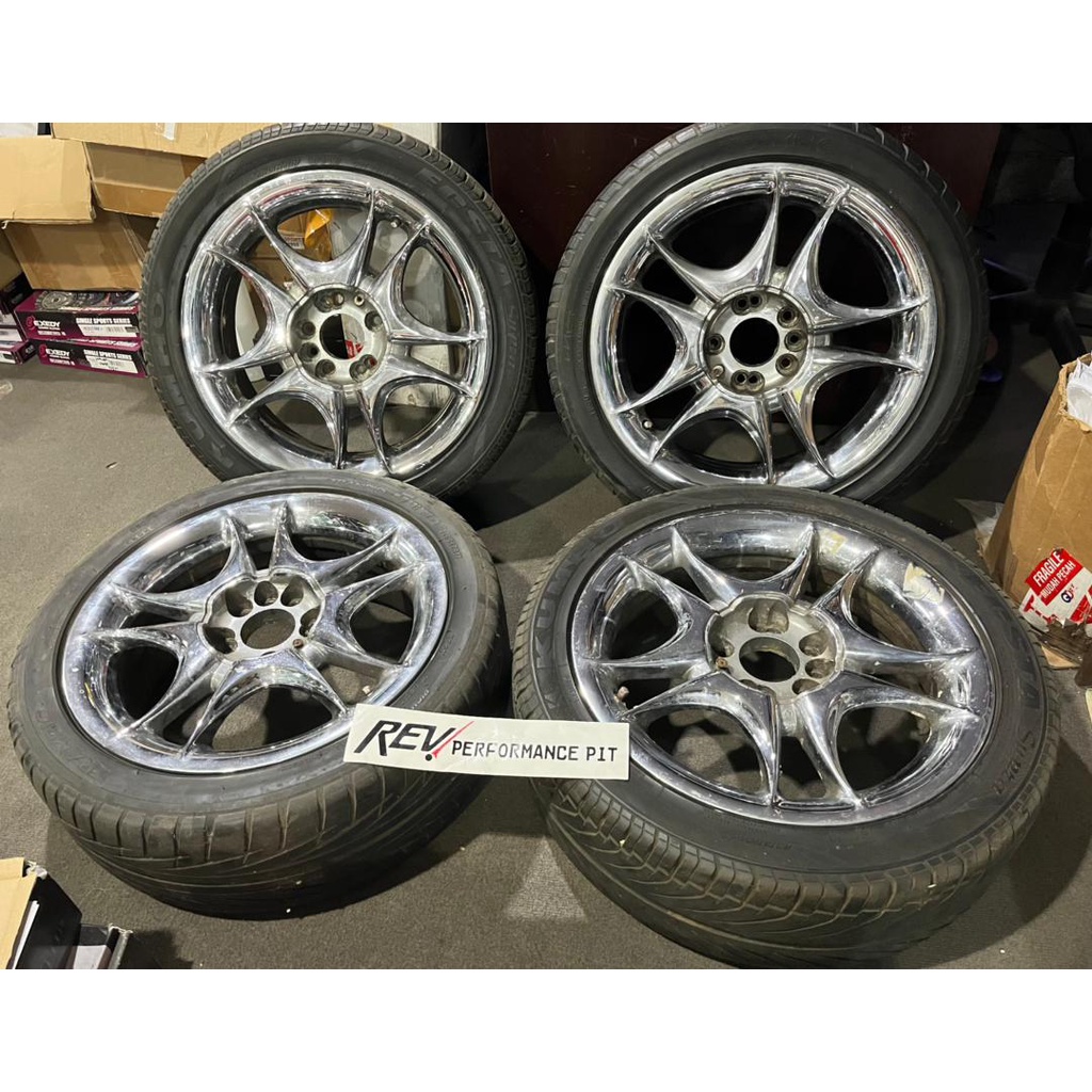 Second hand Wheel tire with rim 17 inch 5x114.3 (self collect) | Shopee ...