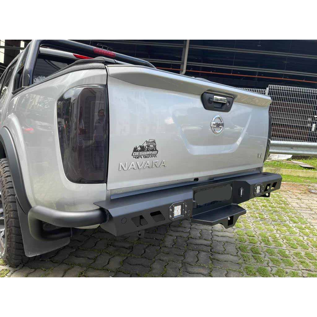 Force Rear Bull Bar with Spotlight (HY02) For Ford Ranger Nissan Navara ...