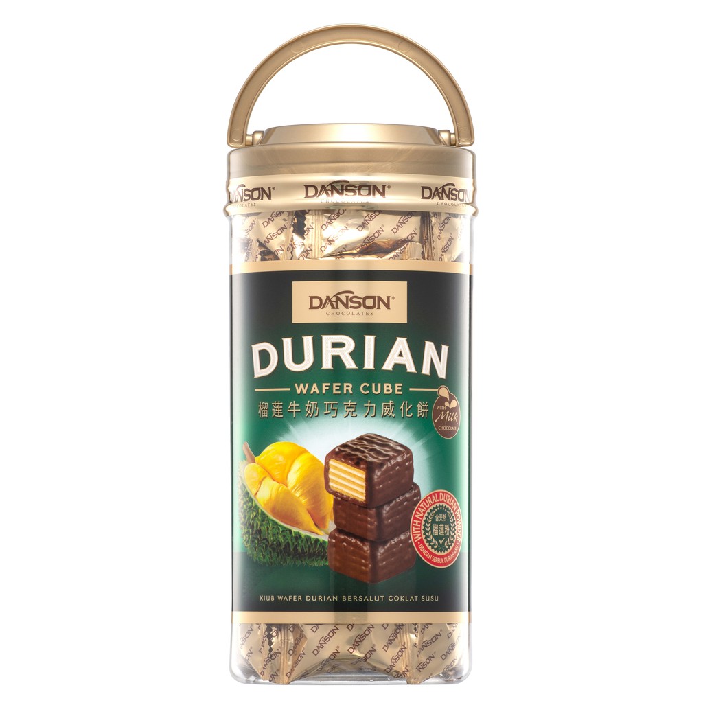 Danson Durian Wafer Cube Milk Chocolate 450g Canister | Shopee Malaysia