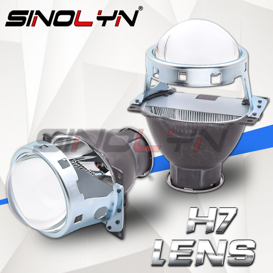 Sinolyn Single Xenon Lens Koito Q5 H7 D2S D2H LED HID Halogen Bulb 3.0 ...