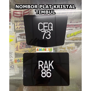 NOMBOR PLAT MOTORSIKAL/PLAT MOTOR/PLAT KRISTAL/PLET MOTOR/NO. PLAT ...