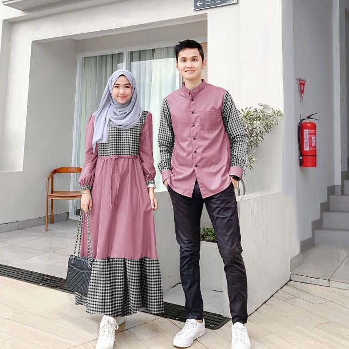 Couple Robe Muslim Robe Syar'i Women Couple Dress Husband Wife / Muslim ...