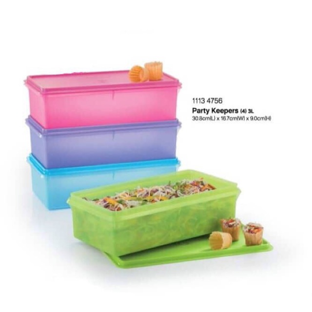 TUPPERWARE Party Keeper 3.0L / Jumbo Party Keeper 5.7L (1) | Shopee ...