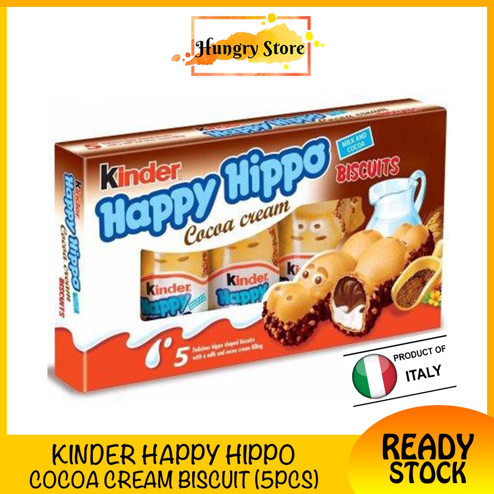 [Kinder Bueno] Kinder Happy Hippo Cocoa Cream Biscuits 5Pcs (Product ...