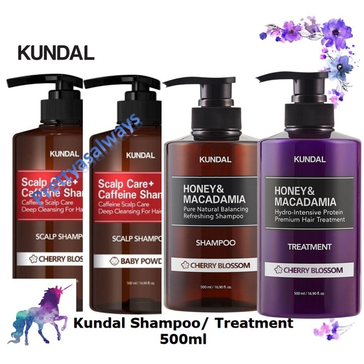 Kundal Caffeine Hair Loss Shampoo 500ml [Cherry Blossom/ Baby Powder ...