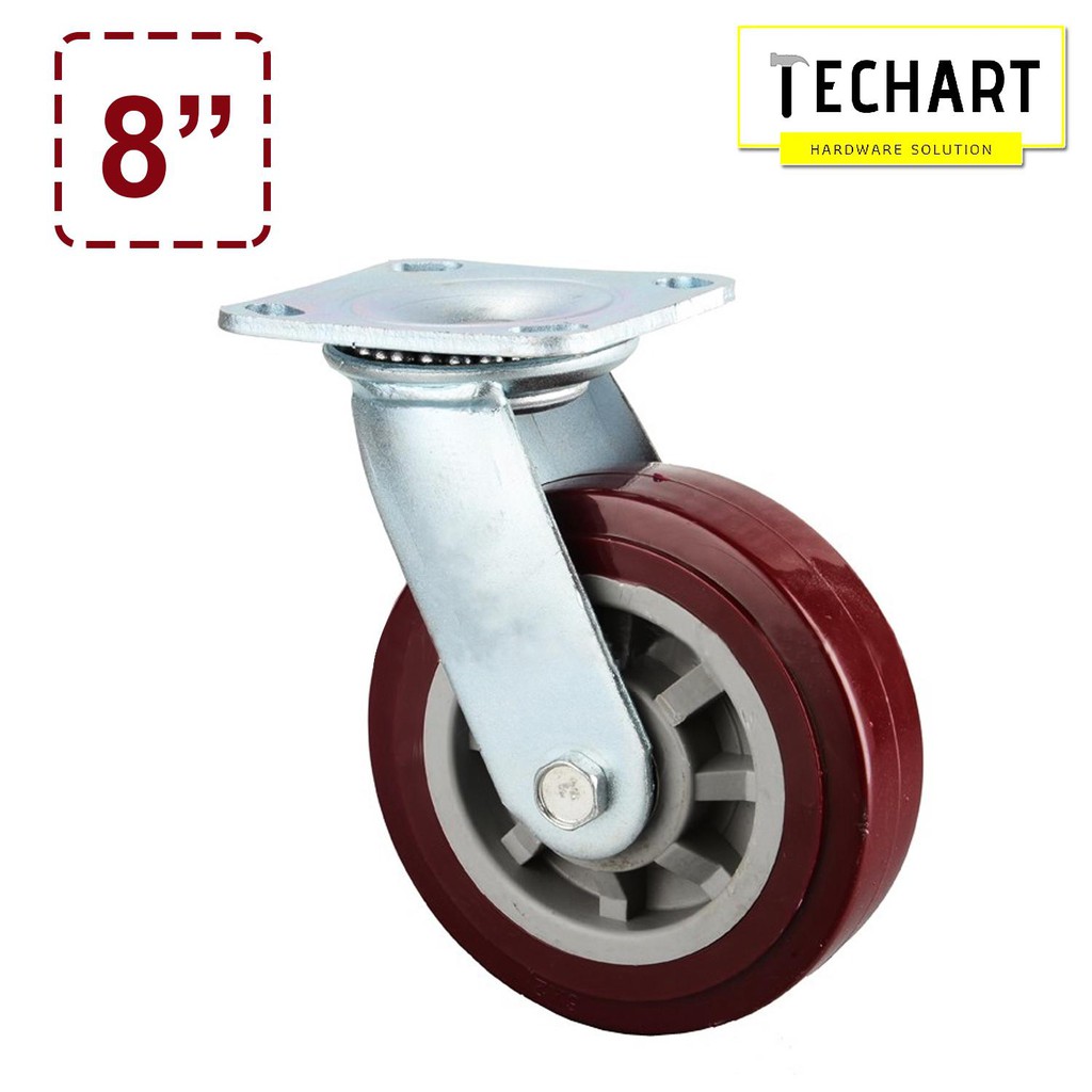 8 Inch Trolly Tyre With Brakes