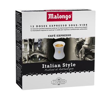 Malongo Italian Style - Box of 16 paper pods - use with Malongo ...