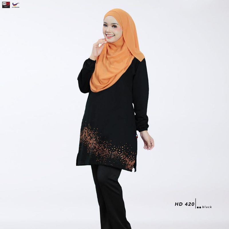 TSHIRT MUSLIMAH HUMAIRA DESIGN : ELLANA (SIZE S - 3XL) (berpoket ...