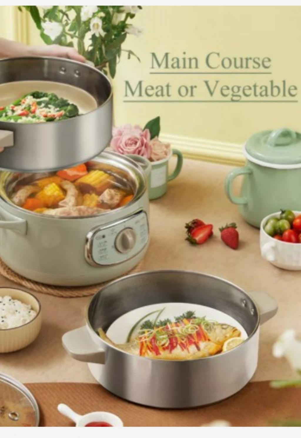 10L Food Steamer | Cook, Steam, Boil, and Hot Pot | Bear Malaysia