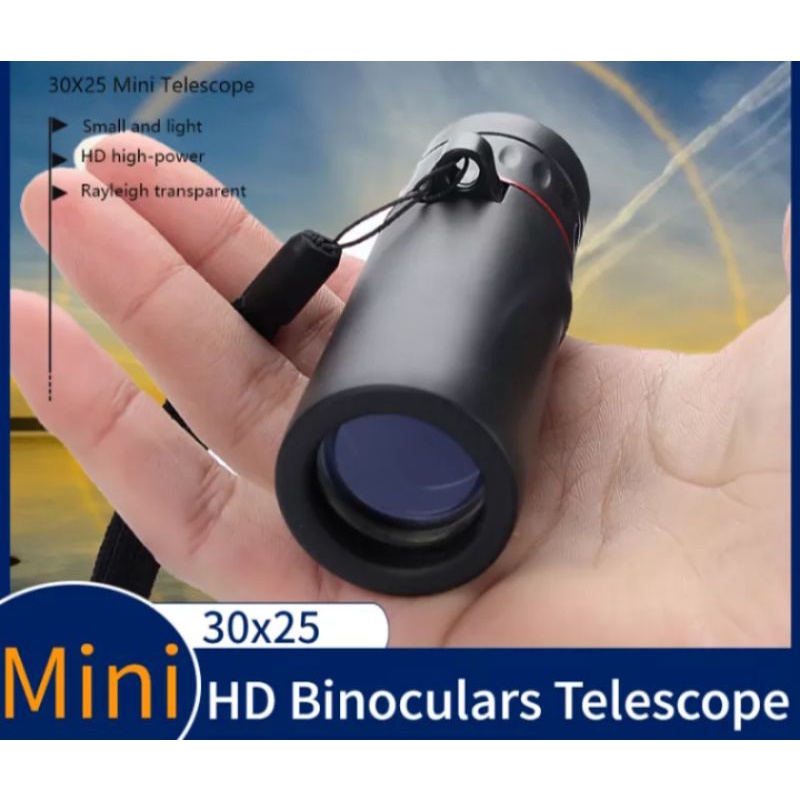 🇲🇾Teropong 30X25 Zoom Optical Monocular Mini Telescope Concert ...