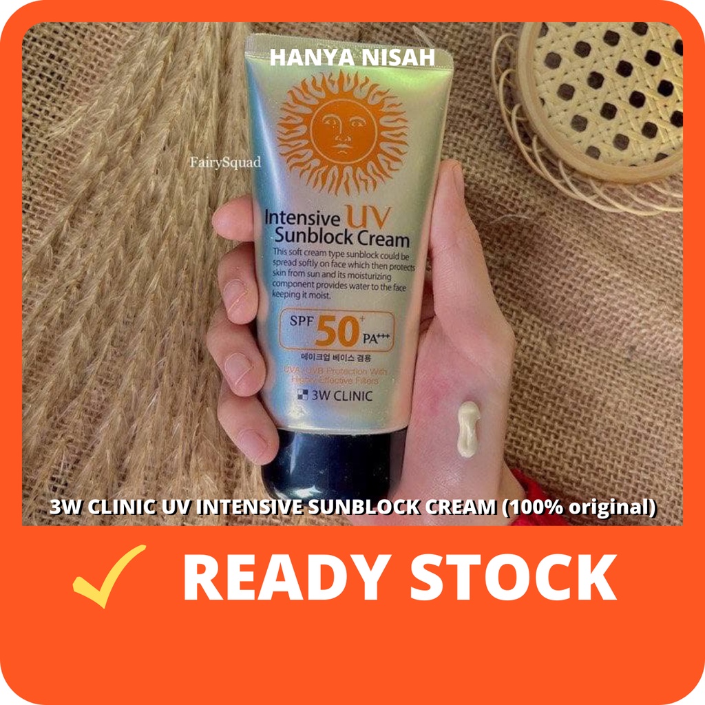 3W Clinic Uv Intensive Sunblock Cream (100% original) | Shopee Malaysia