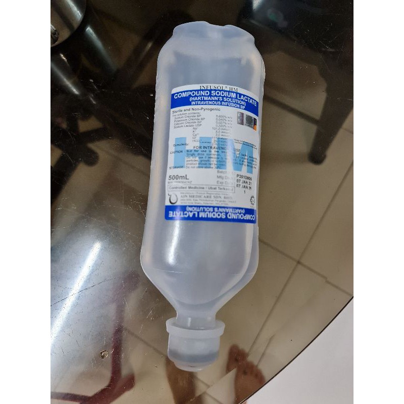 INFUSOL COMPOUND SODIUM LACTATE (HARTMANN'S SOLUTION) 500ML(EXP-2026 ...