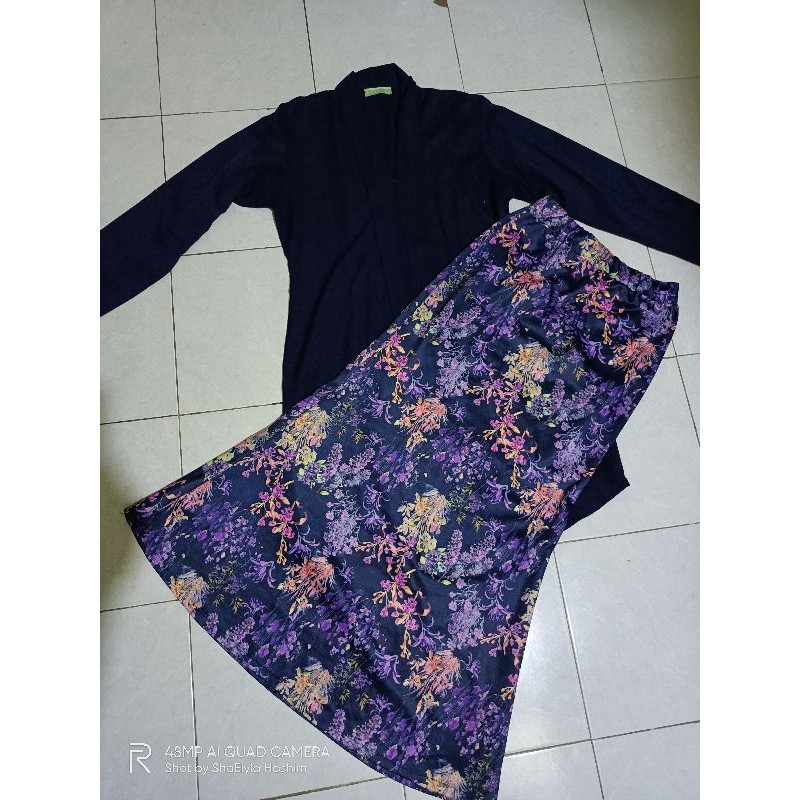 Kebaya Labuh kain corak | Shopee Malaysia