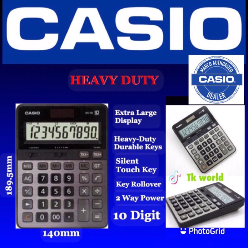 Casio DS-1B desktop 10 digit heavy duty calculator | Shopee Malaysia