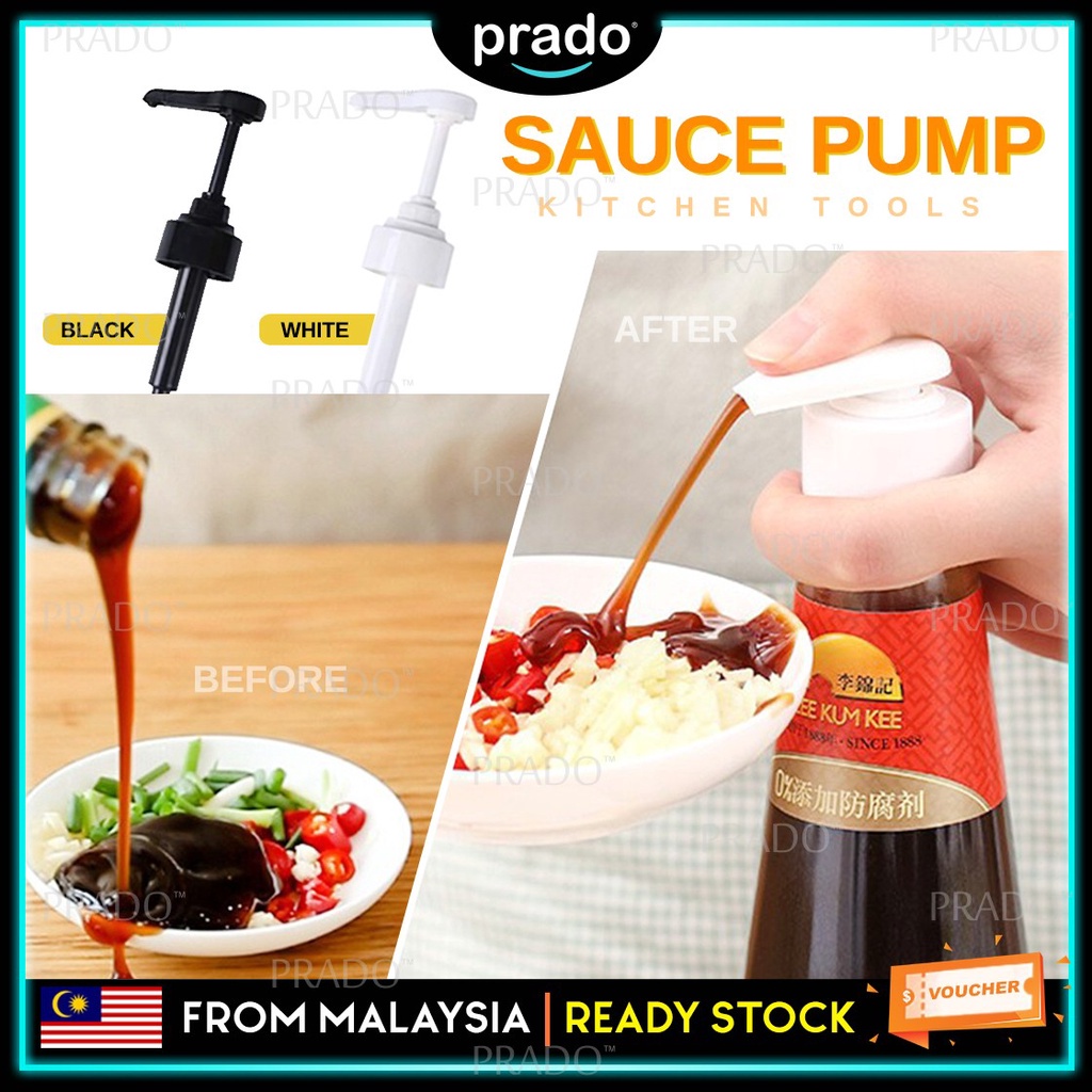 PRADO Syrup Bottle Nozzle With Tube Sauce Pump Head Pressure Pump ...