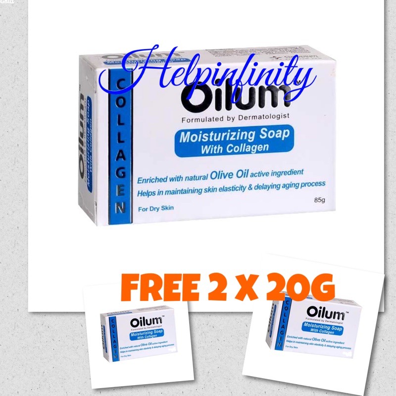 (FREE 2x20g) Oilum Moisturizing Soap with Collagen 85g | Shopee Malaysia