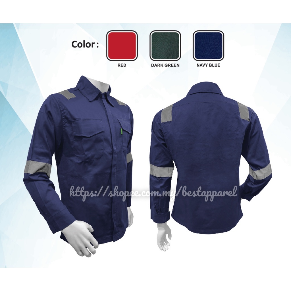 Lightweight PPE Safety Jacket Workwear | Baju Kerja Jaket Safety ...